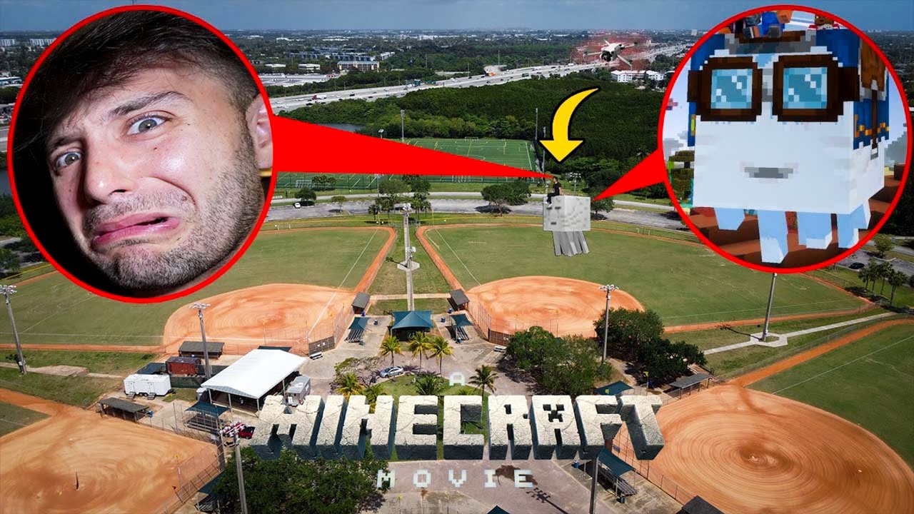 DRONE CATCHES NEW MINECRAFT MOVIE GHAST IN REAL LIFE *I RODE THE ...