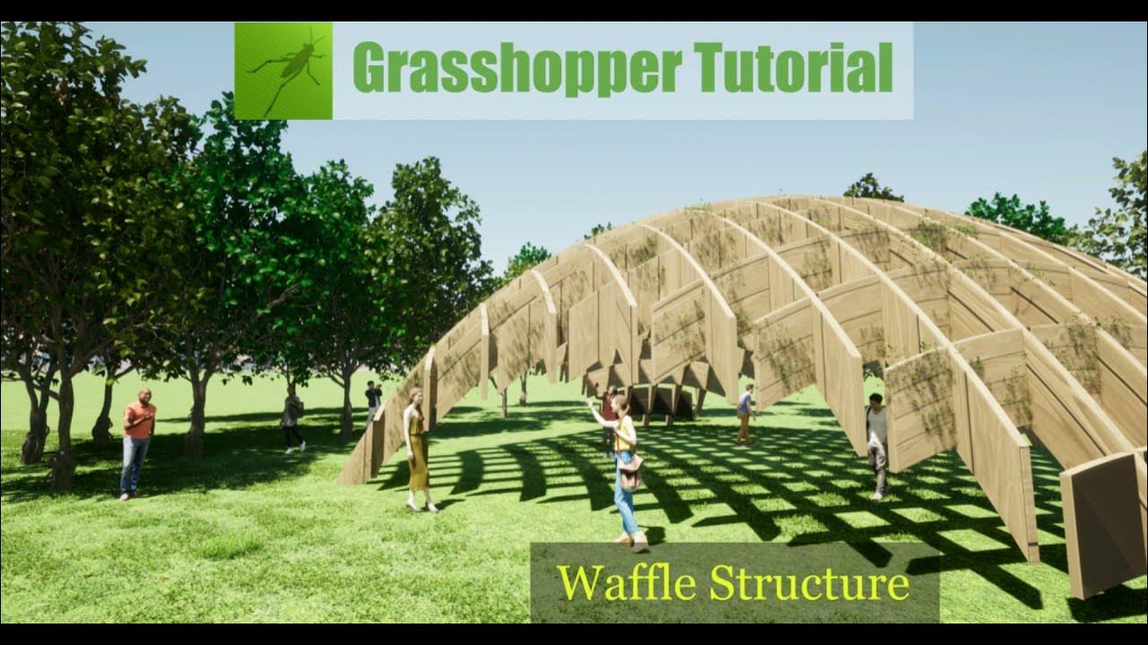 【grasshopper Tutorial】 Waffle Structure Part1 Youtube