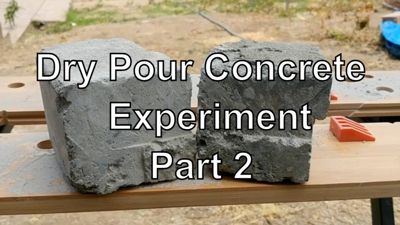 You Won't Believe What We found in This Dry Pour Concrete Experiment ...