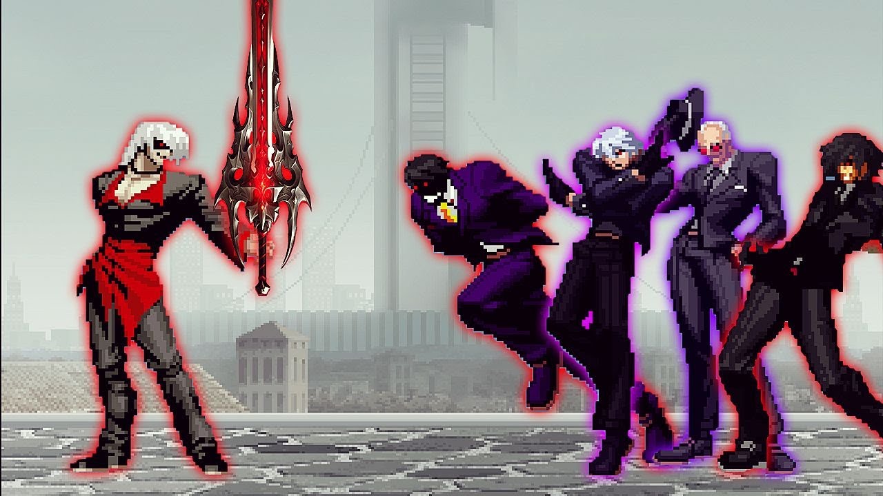 [KOF Mugen] Devourer Element LV 2 Vs Ultimate Fighters Team - YouTube