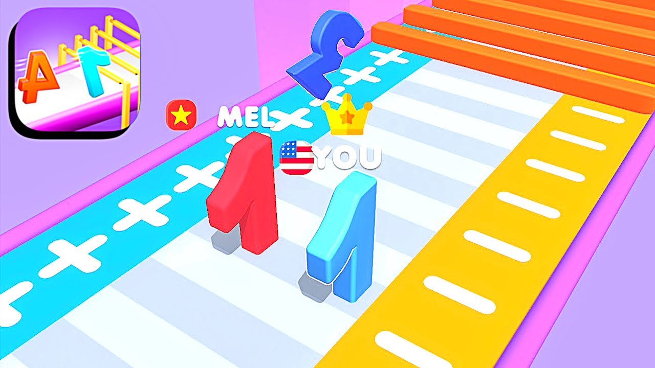 Number Race - All Levels Gameplay Android,ios (Levels 1-4) - YouTube