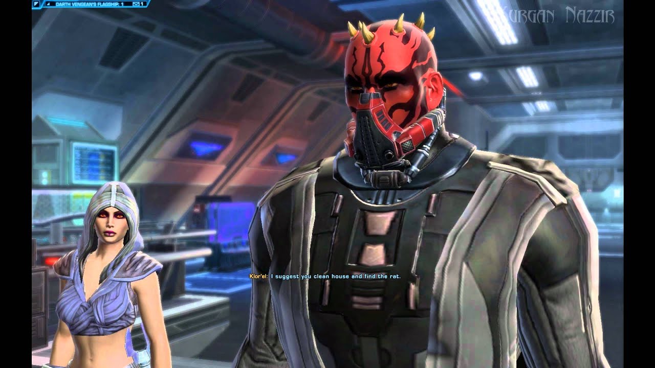 SWTOR - Sith Warrior Story on Darth Vengean's Flagship - YouTube