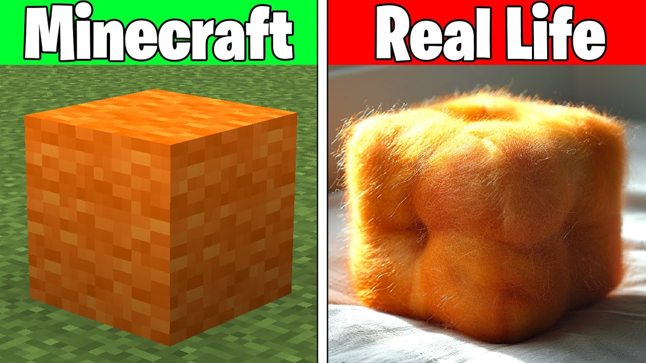 Realistic Minecraft | Real Life vs Minecraft | Realistic Slime, Water ...