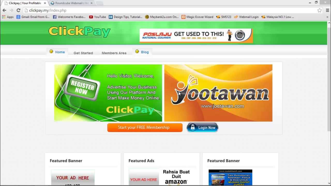 Daftar Keahlian di Clickpay .my - YouTube