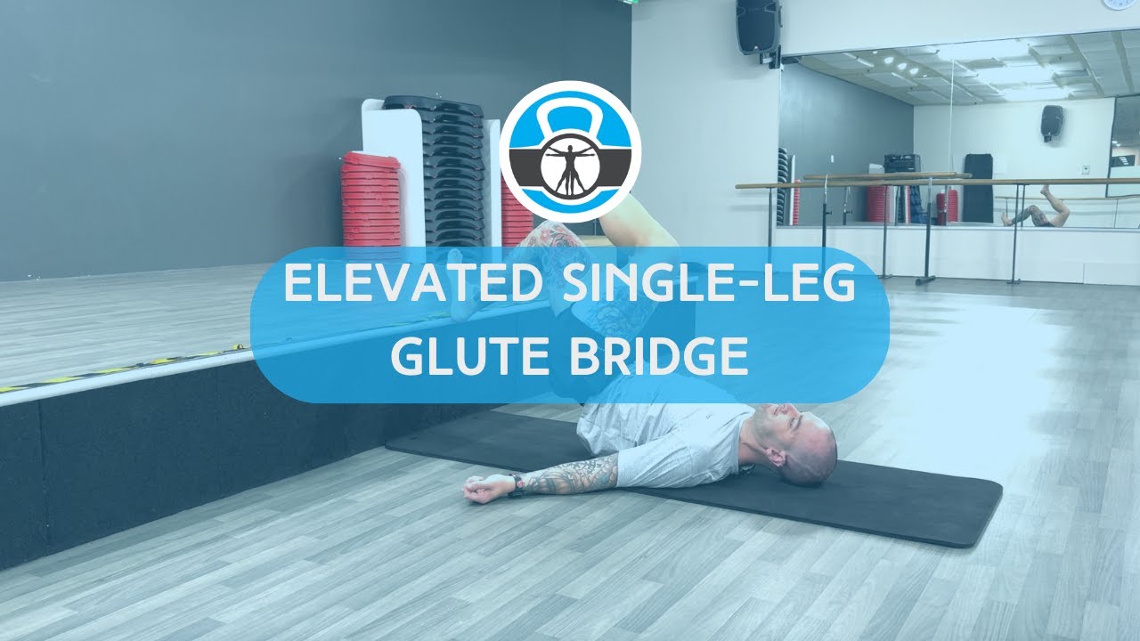 Single Leg Elevated Glute Bridge - YouTube