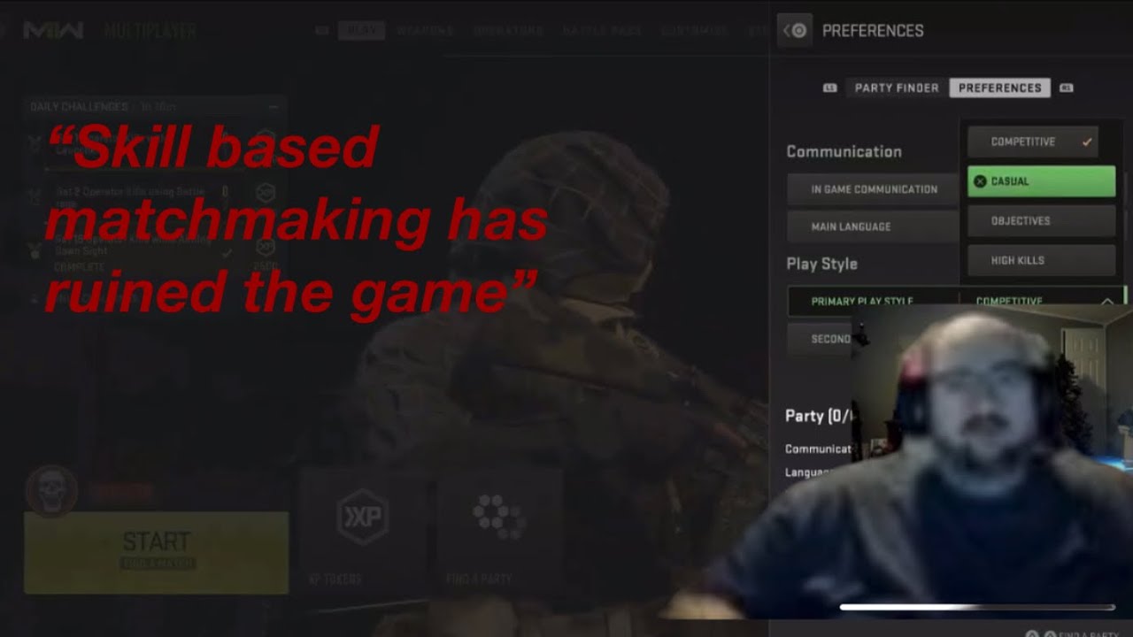 WingsOfRedemption tries to TURN OFF SKILL BASED MATCHMAKING and RAGE ...