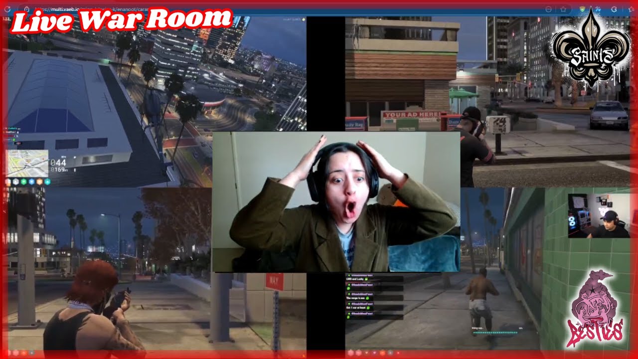Daisy and Ghotties (Dixie) Reacts To Besties Vs Saints Fight | NoPixel ...