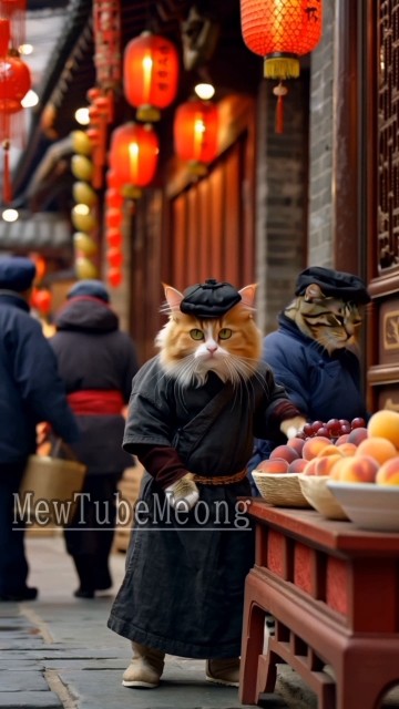 Fruit Merchant Cat #cat #kittten #cute #shortvideo - YouTube
