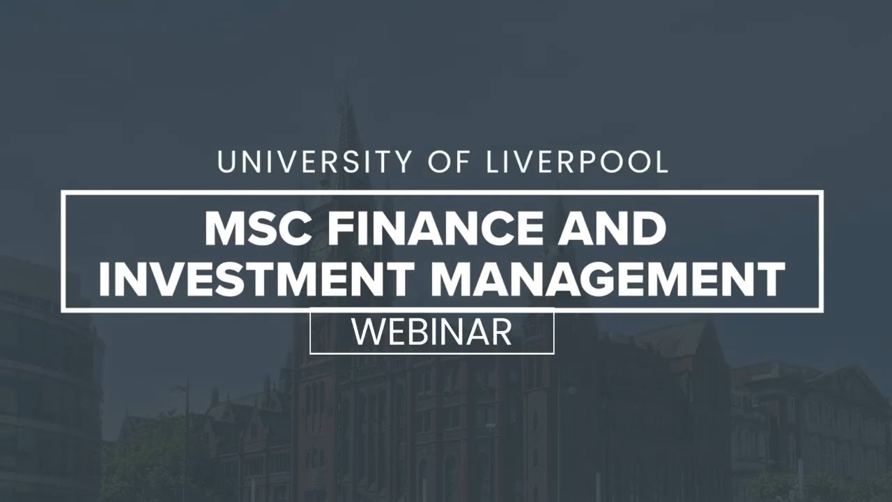 Finance and investment Management Programme Webinar - YouTube