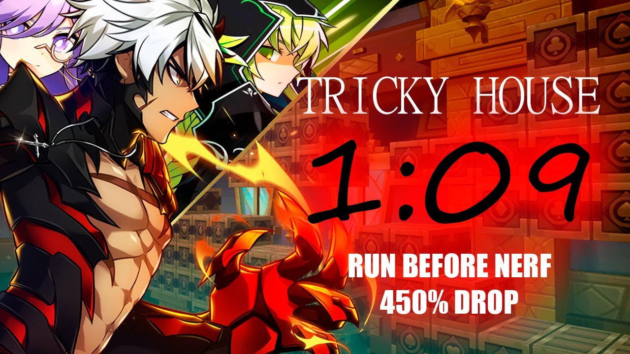 [Elsword/엘소드] Rage Hearts - 17-2 Tricky House (Labyrinth run 1:09) Before Tirnog Nerf - YouTube