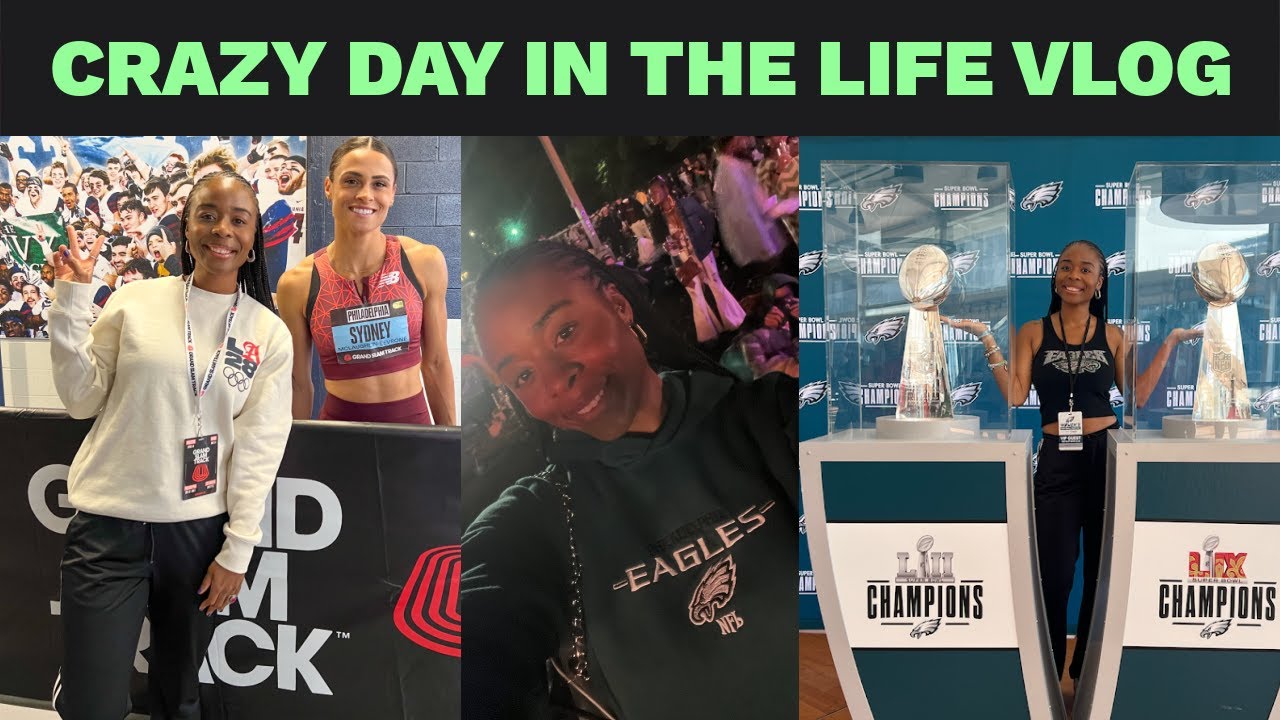 DAY IN LIFE SYMONE WITH THE SPORTS VLOG - EAGLES WOMEN DAY , PHILLY ...