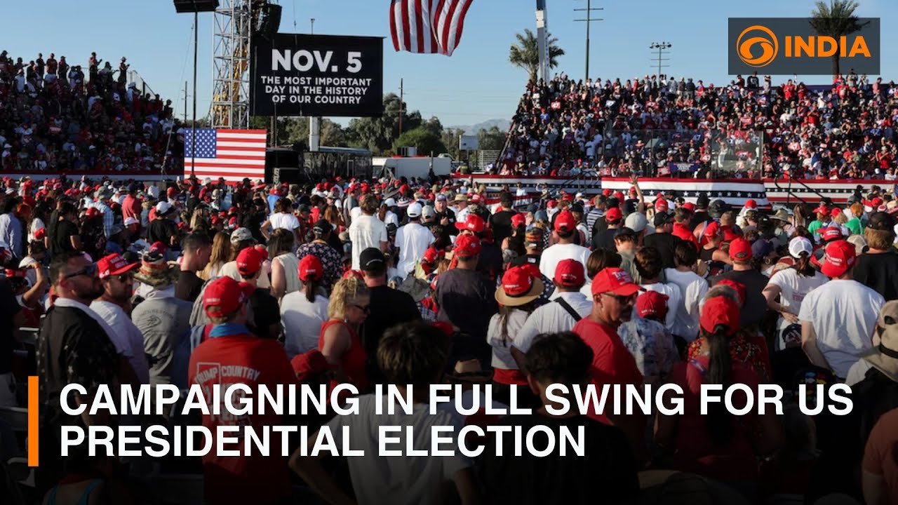 Campaigning in full swing for US presidential election - YouTube