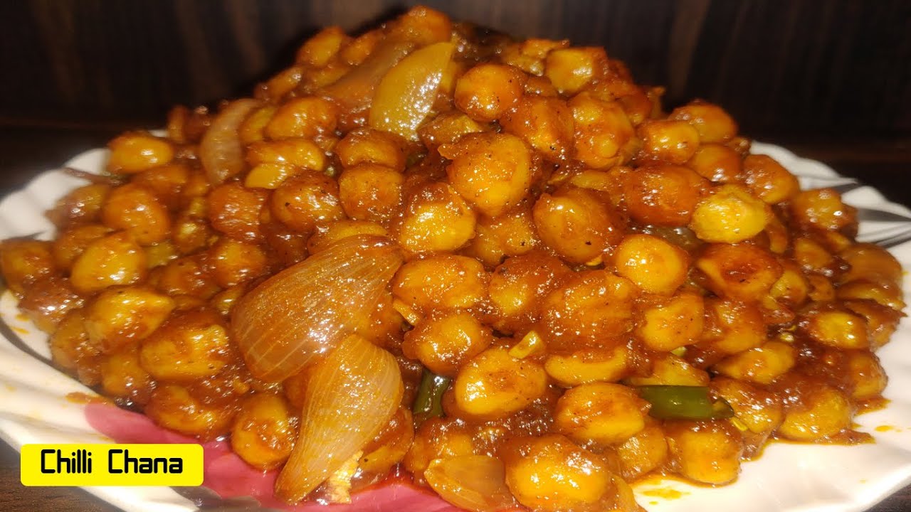 Chilli Chana Recipe | Chatpata Chilli Chana | How to make Chana Chili ...