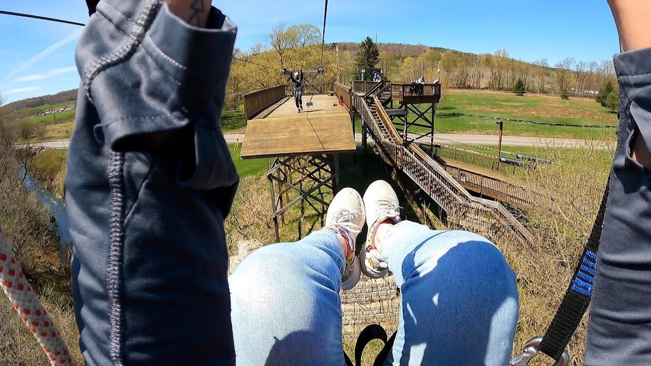 Adventures in Upstate NY: Zip-line through the trees at Greek Peak ...