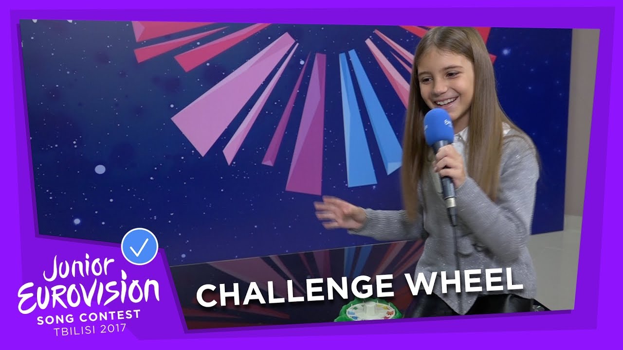 CHALLENGE WHEEL WITH ANA KODRA FROM ALBANIA 🇦🇱 - JUNIOR EUROVISION 2017 ...