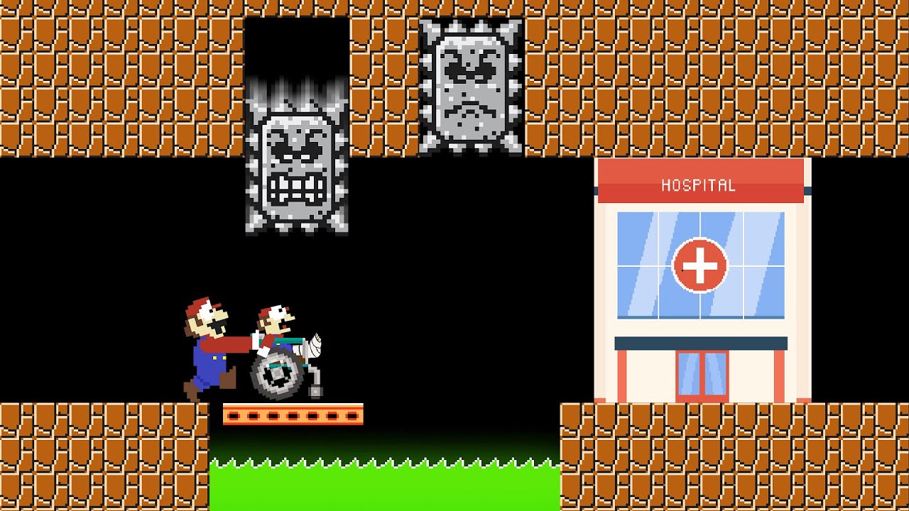 Mario Hospital: What happens if mario's leg is broken? - YouTube