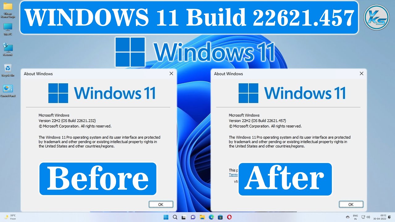 How To Update Windows 11 22621.232 To 22621.457 | Windows 11 New Update 22621.457 (KB5016695 ...