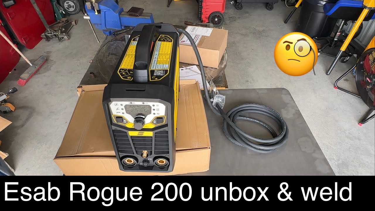 New welder in the shop: ESAB Rogue 200 - YouTube