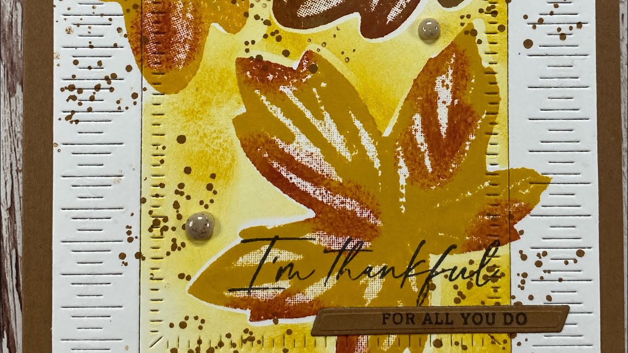 Quick & Easy Card—Autumn leaves Bundle - YouTube