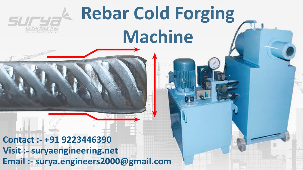 Rebar Cold Forging Machine | TMT Forging Machine | Rebar Upsetting Cold ...