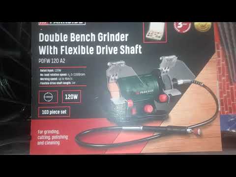 Lidl parkside Double Bench Grinder with flexible Drive shaft 120w (PDFW ...