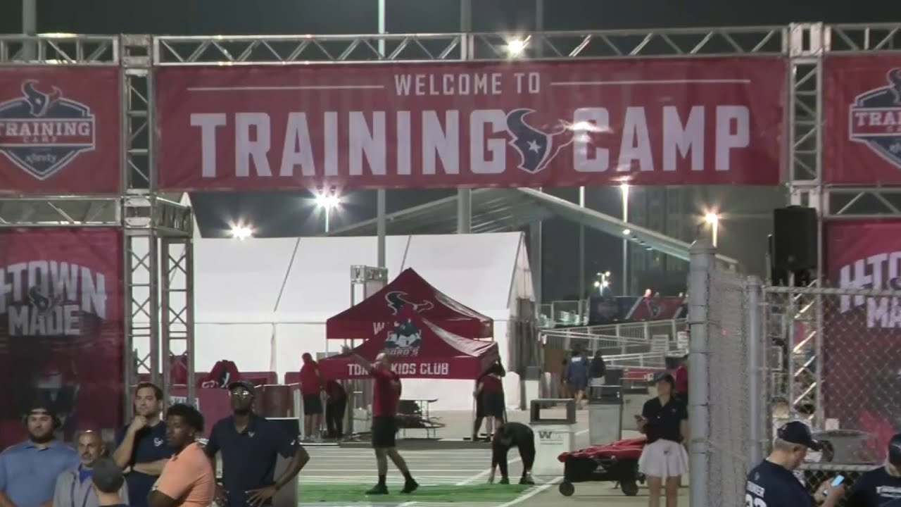 Houston Texans training camp opens to fans - YouTube