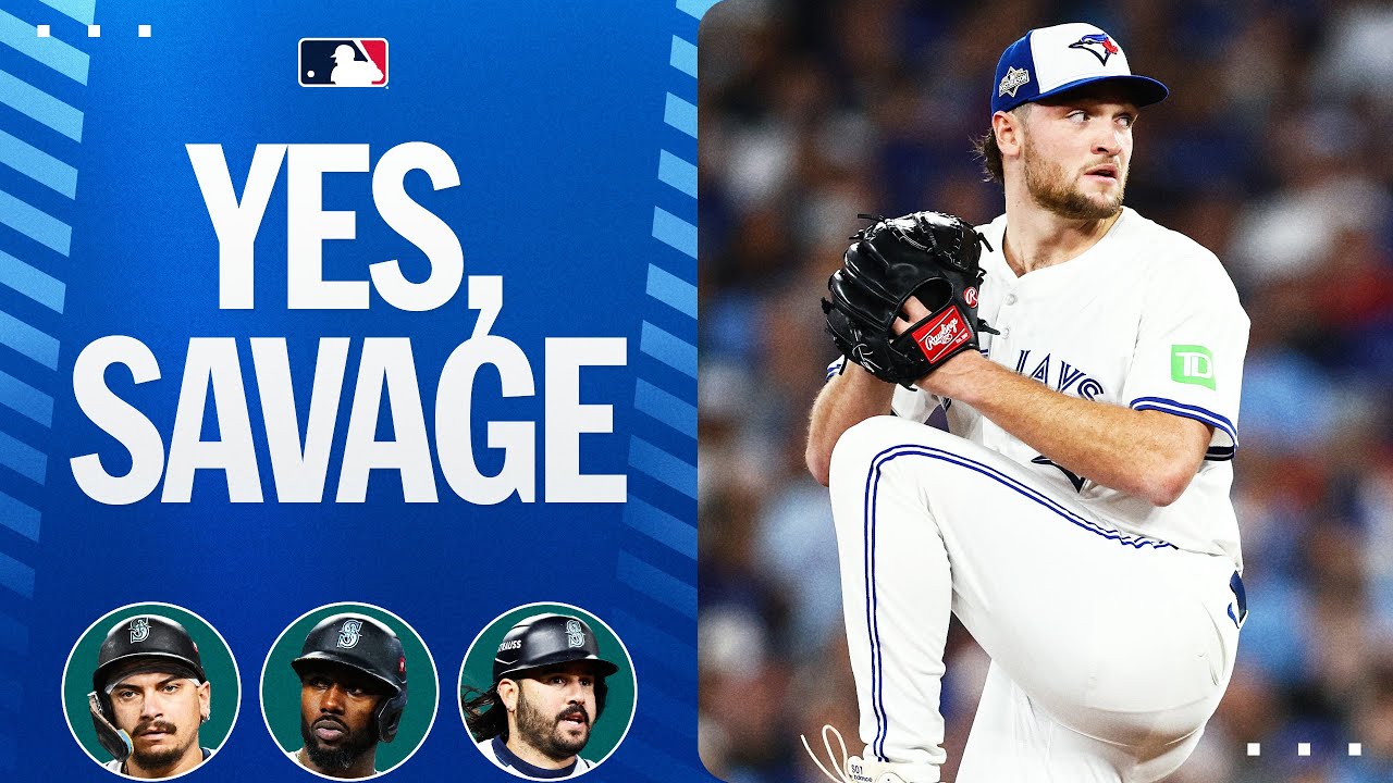 Trois for Trey! Trey Yesavage strikes out the side in the 2nd inning of ...