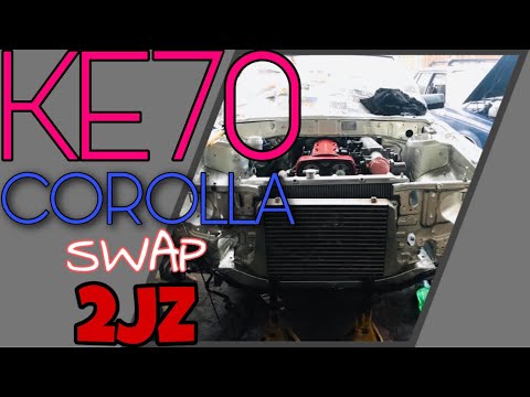 TOYOTA COROLLA KE70 SWAP SUPRA ENGINE 2JZ - YouTube