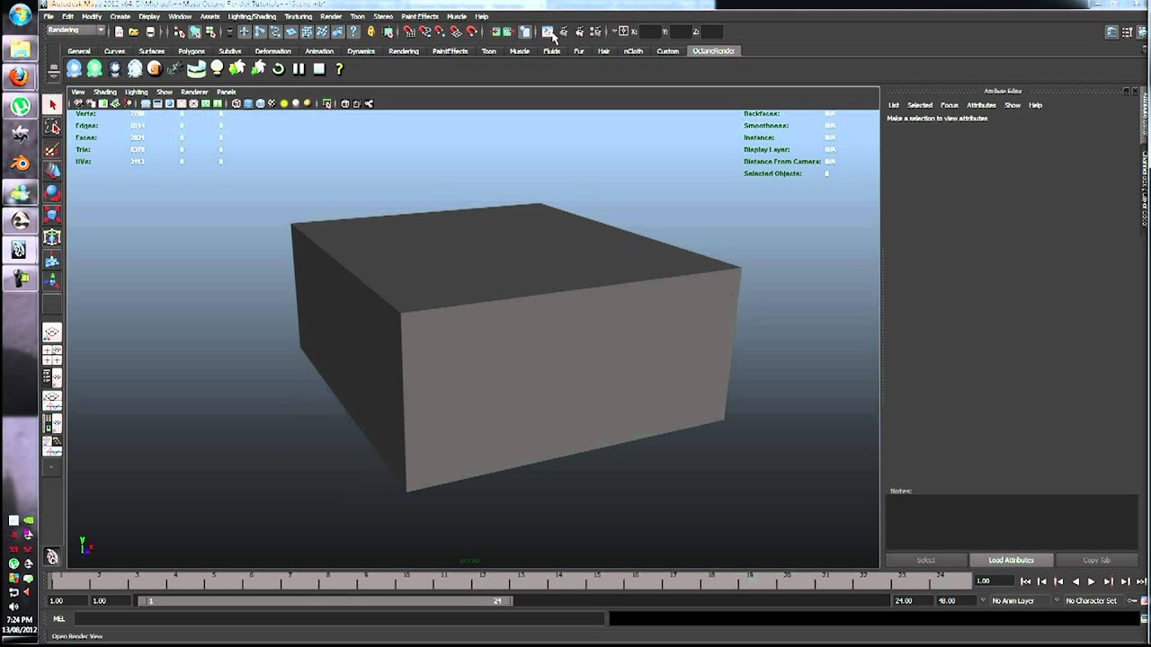Octane Render Maya Plugin Tutorial Epsiode 1 Part 1 - YouTube
