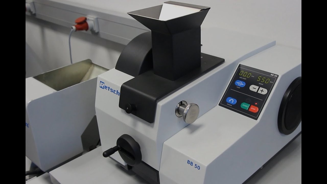 Retsch Jaw Crusher BB 50 Zero Point Adjustment – 桌上型顎碎機歸零校正 - YouTube