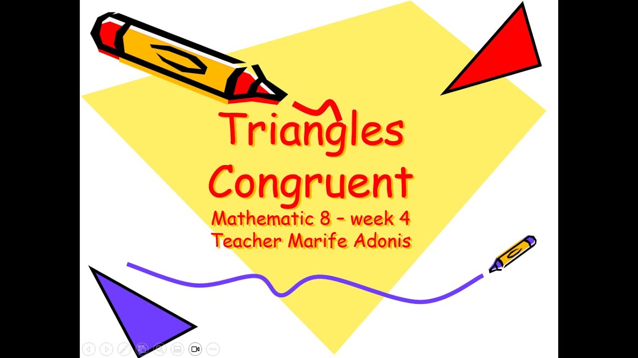 Triangles Congruent II Teacher Marife Adonis - YouTube