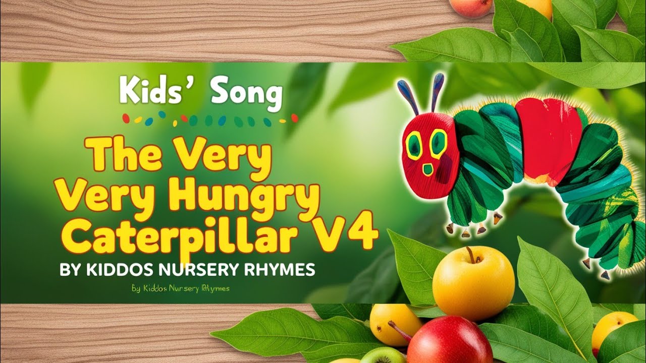 The Very Hungry Caterpillar V4 | Kids' Song with Lyrics | Kiddos ...