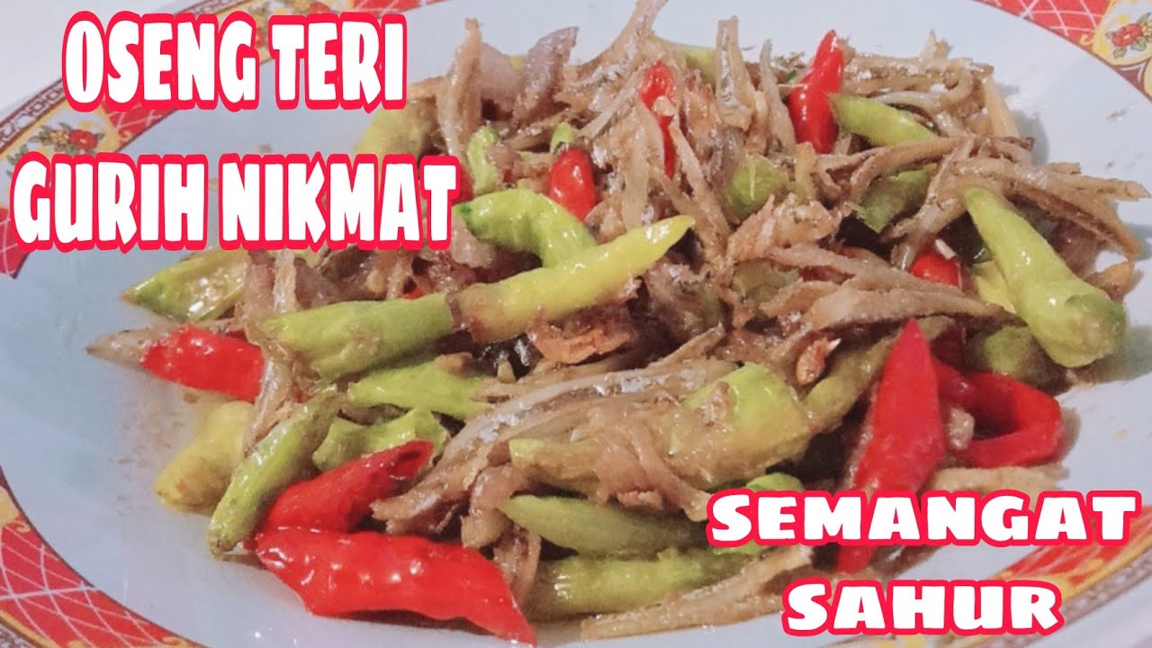 oseng teri menu sahur - YouTube