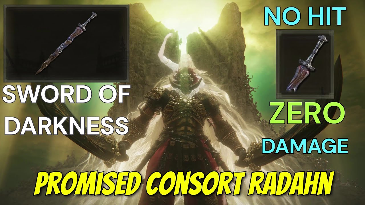 Promised Consort Radahn - NO HIT - Sword Of Darkness Only - Melee Only ...