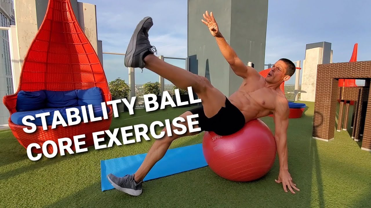 Stability Ball Core Exercises - YouTube