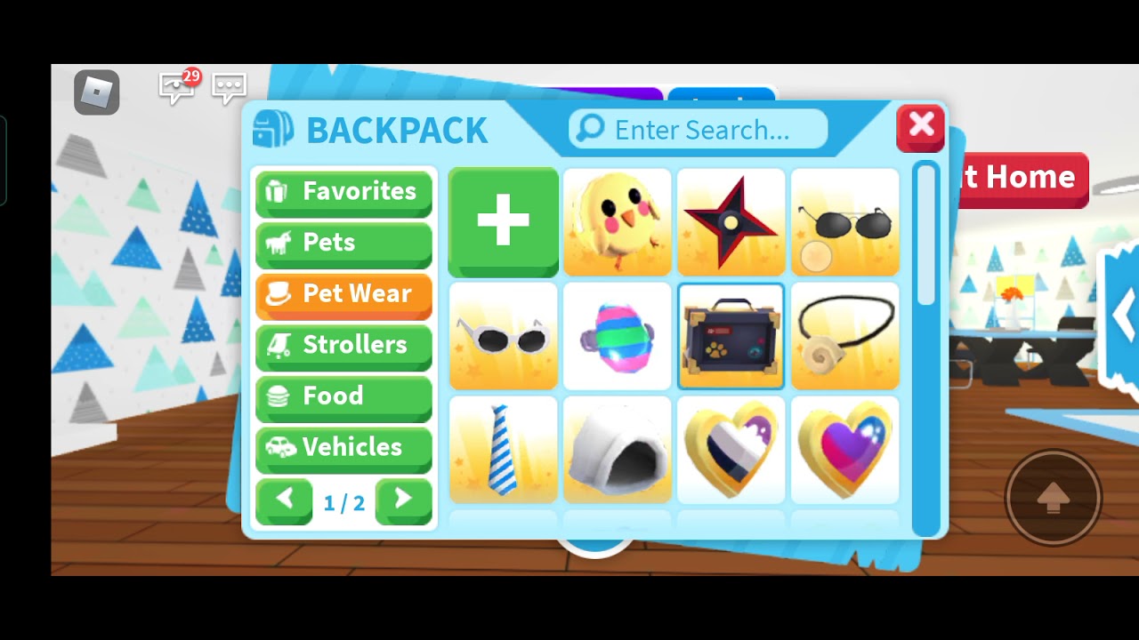 my inventory tour in Roblox adopt me - YouTube