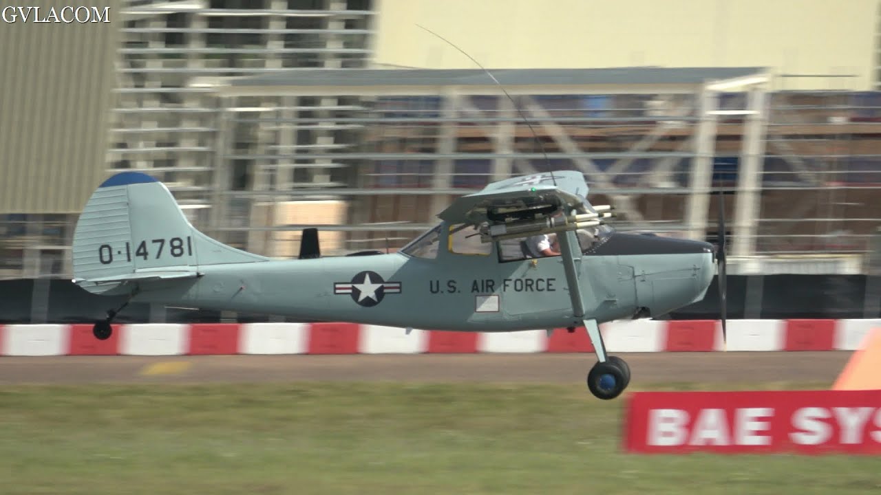 USAF Cessna O-1 Bird Dog and Cessna O-2 Skymaster departure RIAT 2022 ...