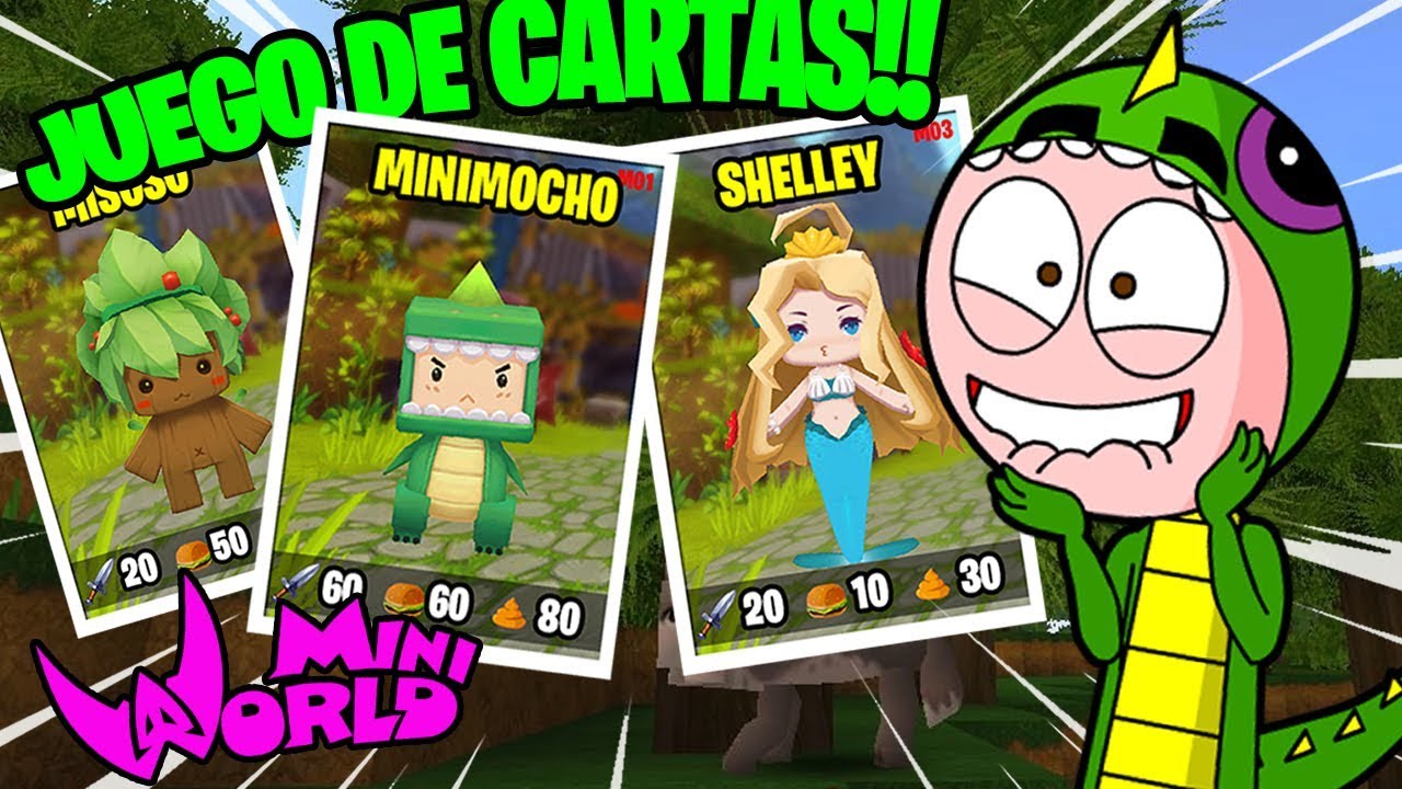 EL JUEGO DE CARTAS DE MINI WORLD - CASIMOCHOTV - YouTube