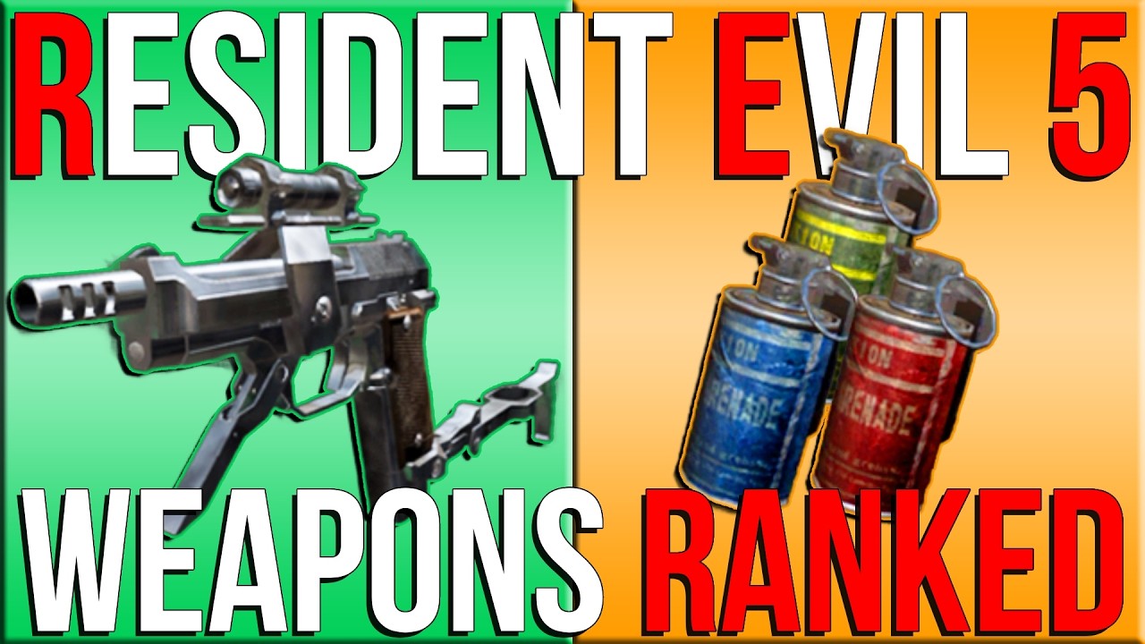 All RESIDENT EVIL 5 Weapons RANKED WORST to BEST - YouTube