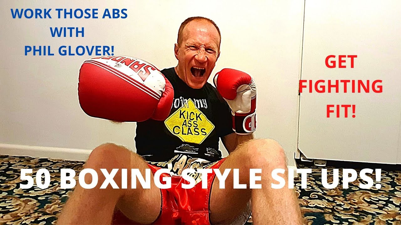 50 BOXING SIT UPS!!! - YouTube