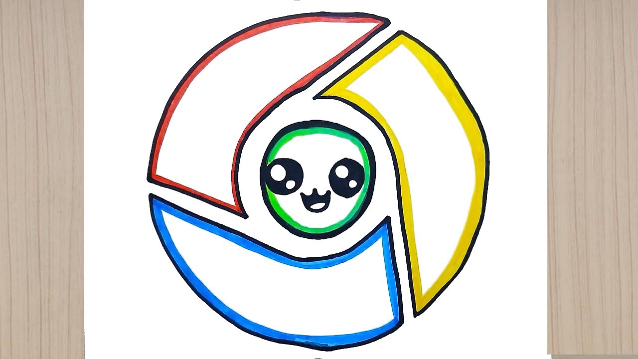 How to draw chrome Logo | easy drawing - YouTube