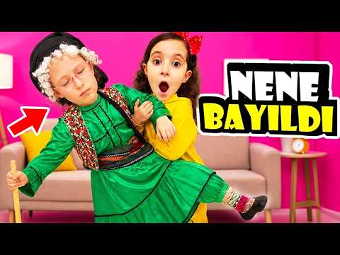 EVİMİZE YAŞLI NENE GİRMİŞ !! YAŞLI NENEDEN KAÇIŞ !! EYVAH NENE BAYILDI !! BAHAR BANU ALYA !!