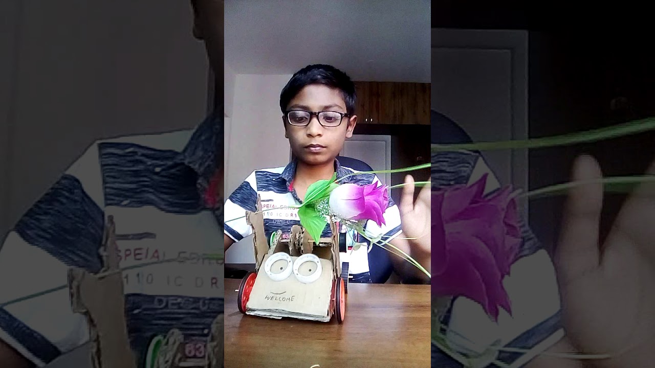 How to make a welcome robot at home easily - YouTube