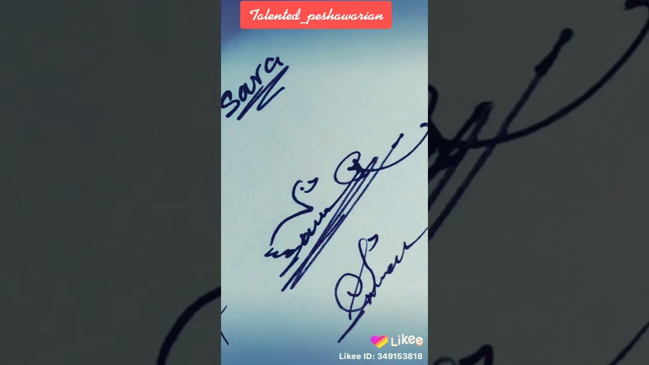 Signature for SARA.... Cmnt ur name 4 signature - YouTube
