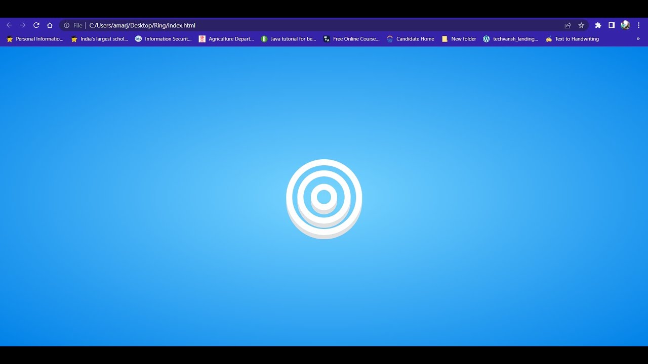 Loading.... ring_animated page html css 2023 for begineers ...