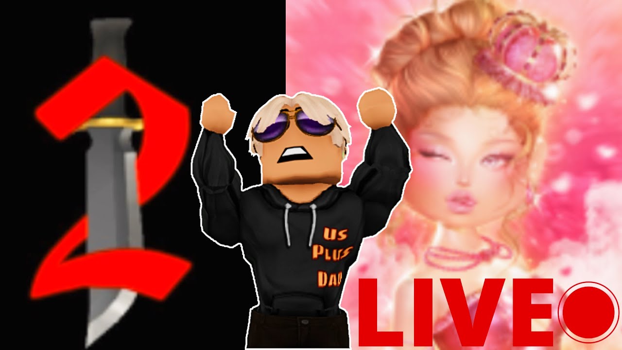Roblox Fun Playing DTI, MM2 and More with YouTube Member Brielle (Live ...