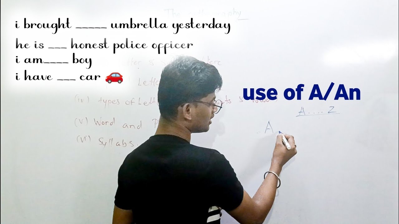 Exercise of lessons 1 || use of a and an question answer - YouTube