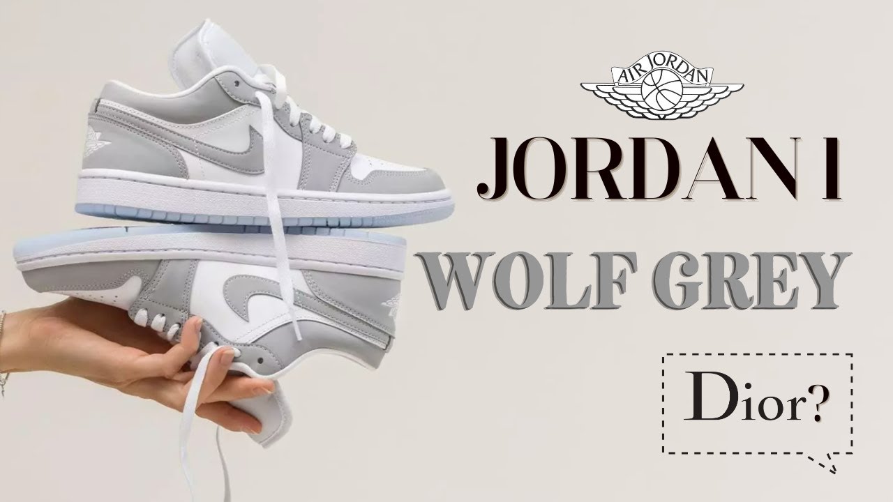 Jordan 1 Dior nhưng chỉ 4tr? Jordan 1 White Wolf Grey - YouTube