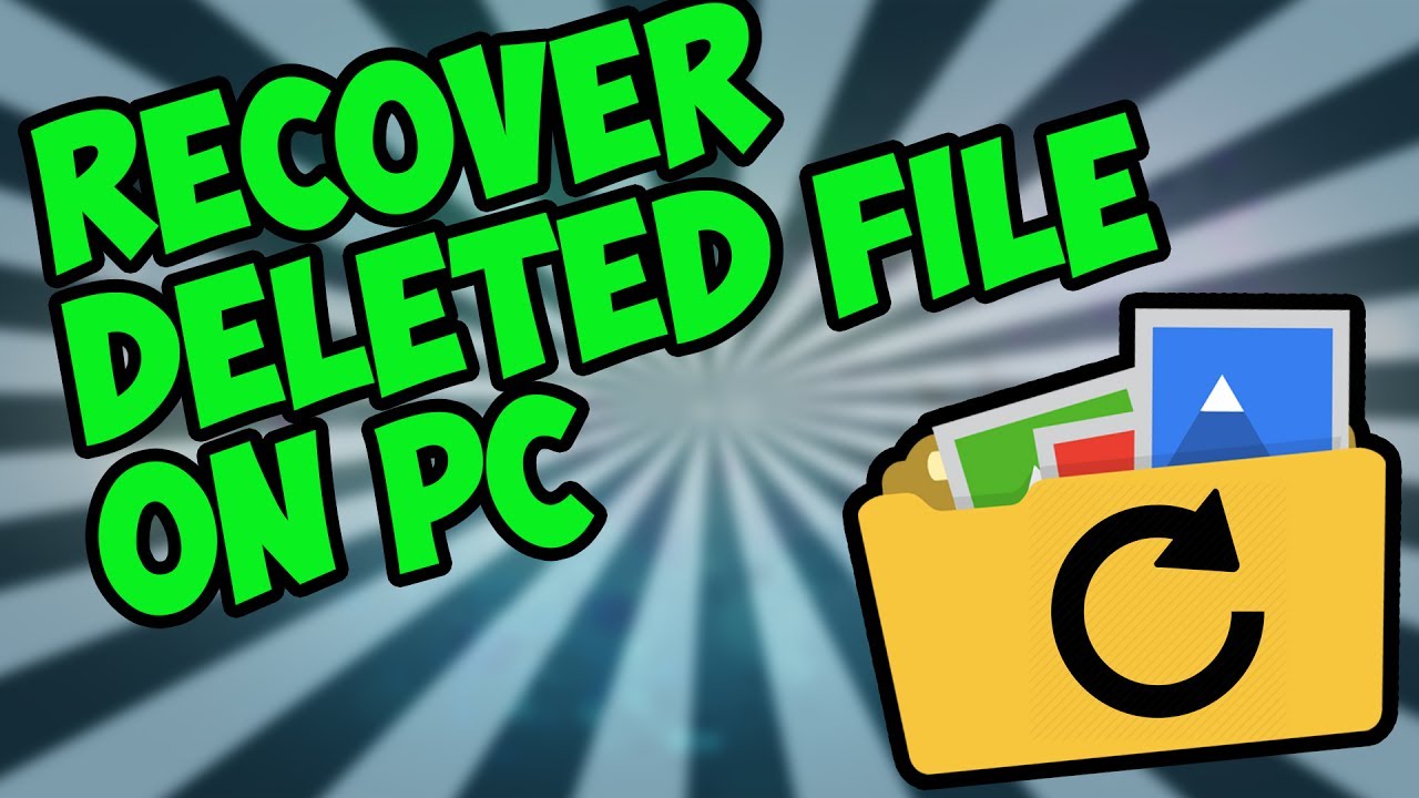 How To Recover Deleted Files On PC 🤔🤔🤔 - YouTube