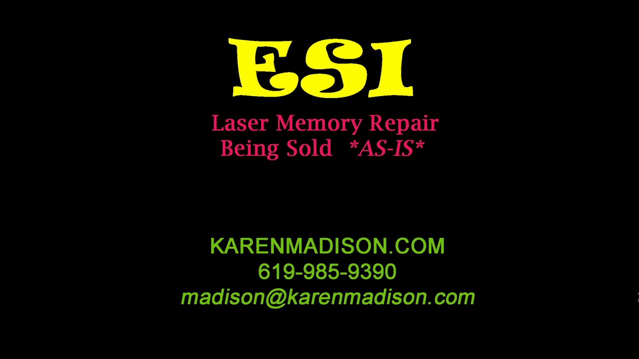 LASER REPAIR - ESI laser Memory Repair System - YouTube